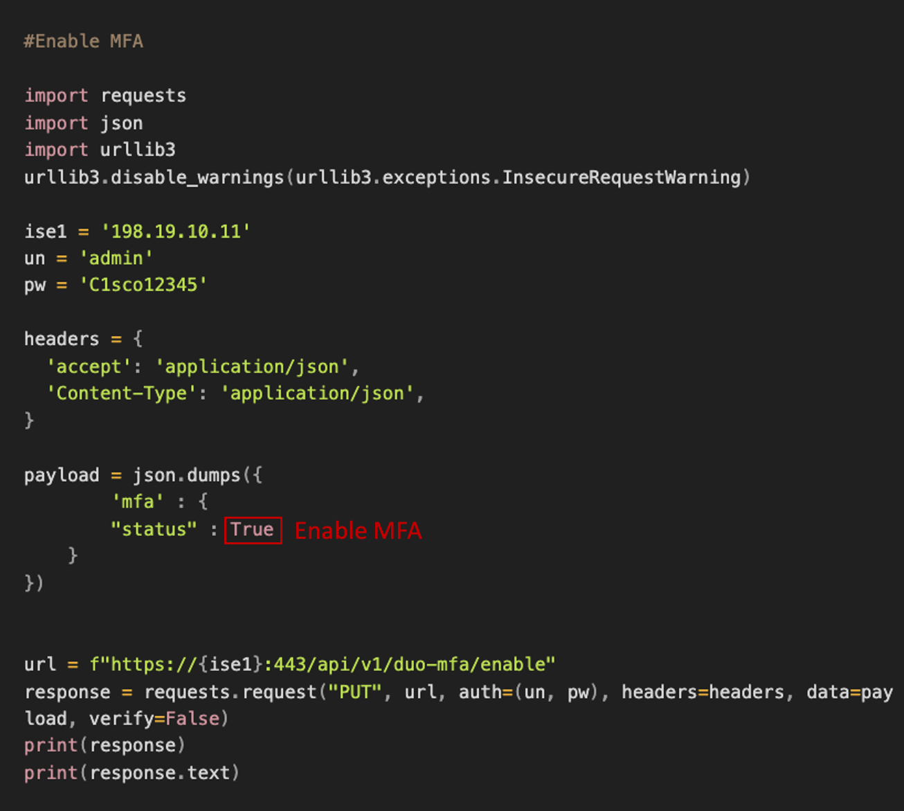 Automating Cisco ISE's Duo MFA Integration