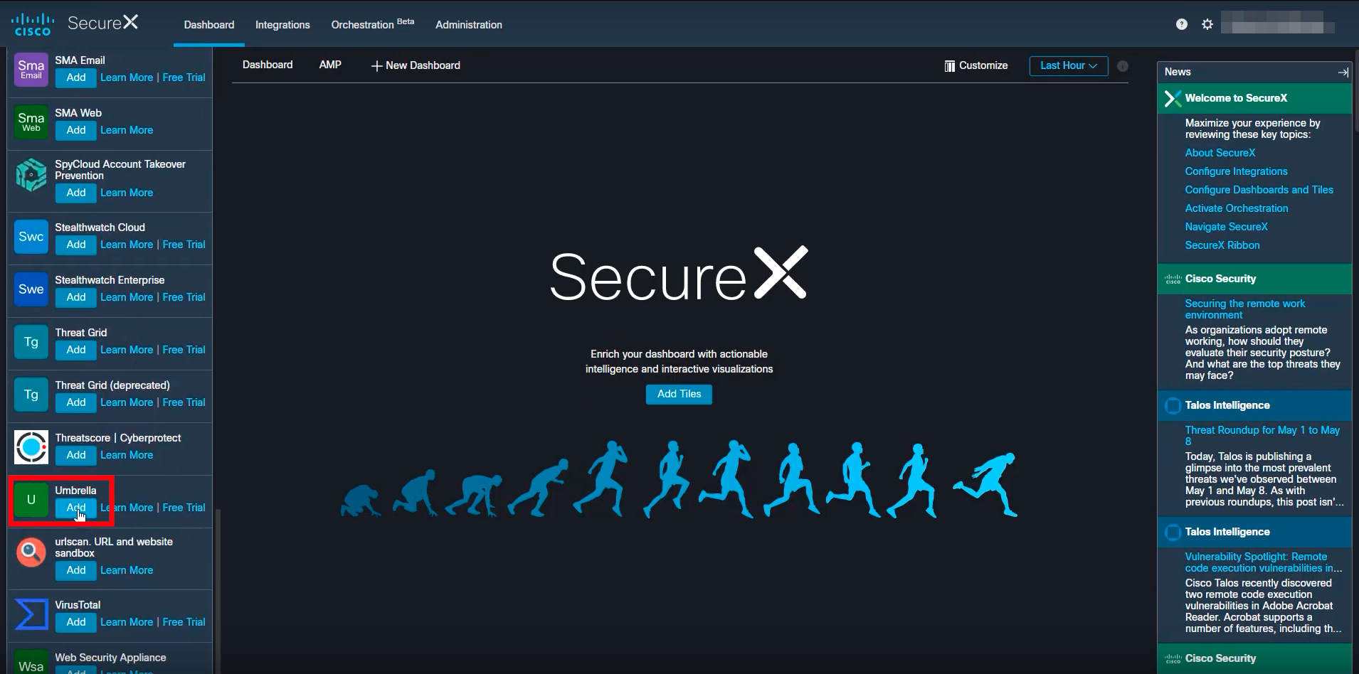 Integrating Umbrella with SecureX