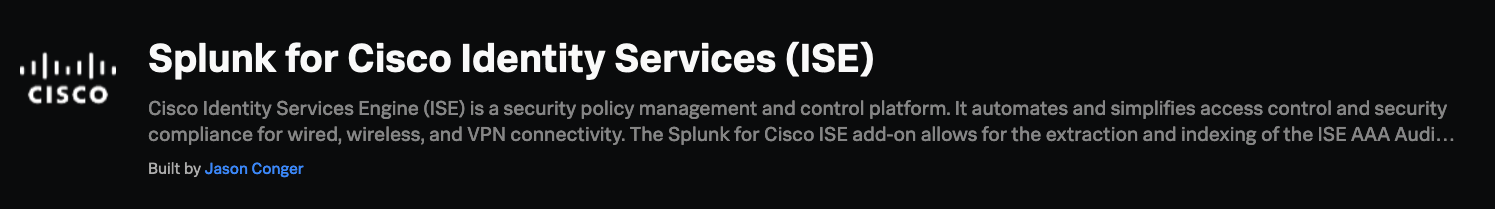 Integrate Splunk with Cisco ISE