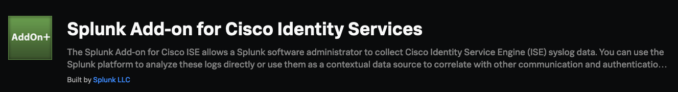 Integrate Splunk with Cisco ISE